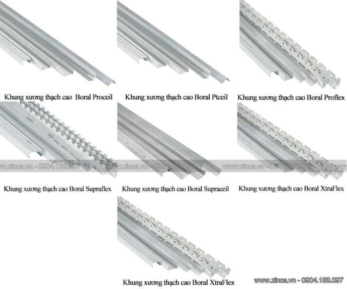 Các loại khung xương thạch cao và cách nhận biết - Zinca.vn